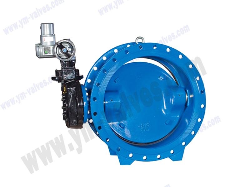 Electric three-eccentric metal hard seal butterfly valve